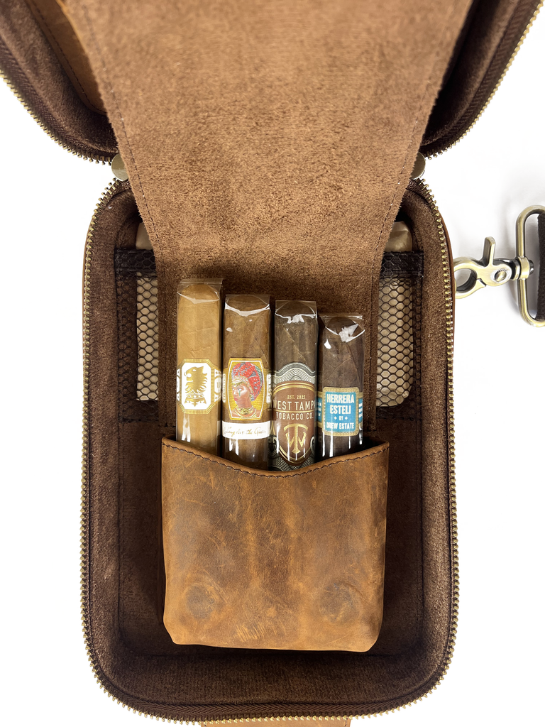 The Herf Crossbody 2.0 – Premium Leather Cigar Case – Herf Apparel