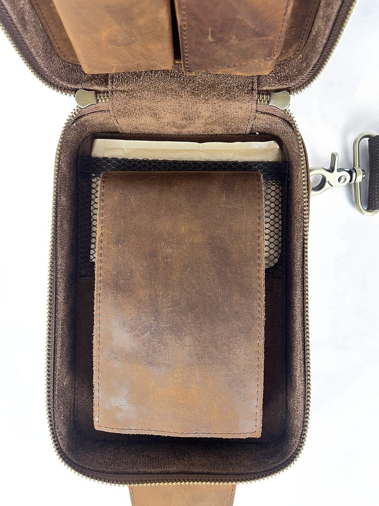 The Herf Crossbody 2.0 – Premium Leather Cigar Case – Herf Apparel